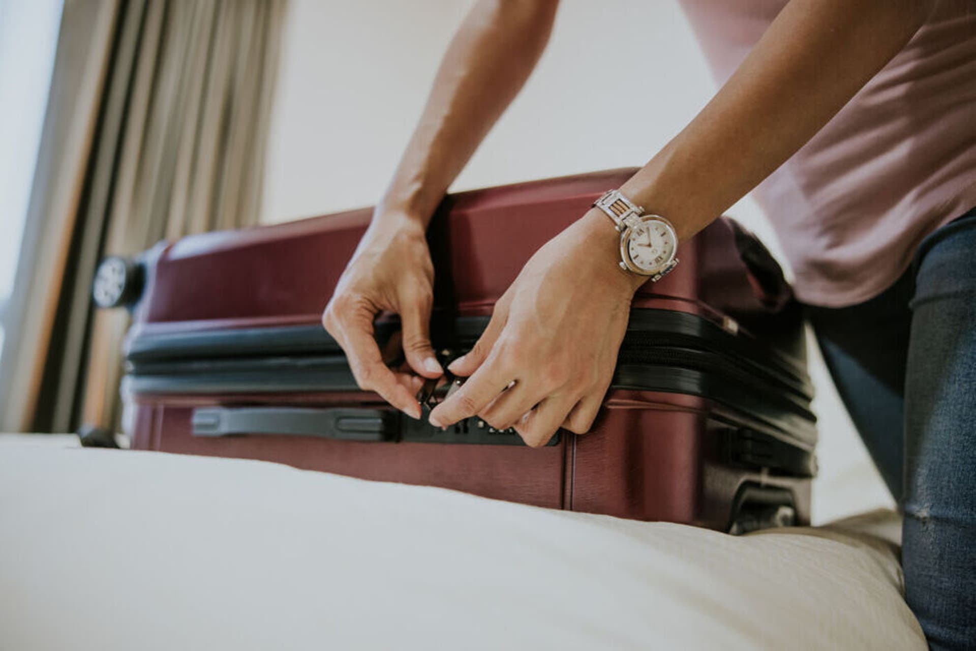How do you unlock a TSA lock if you forgot the combination?
