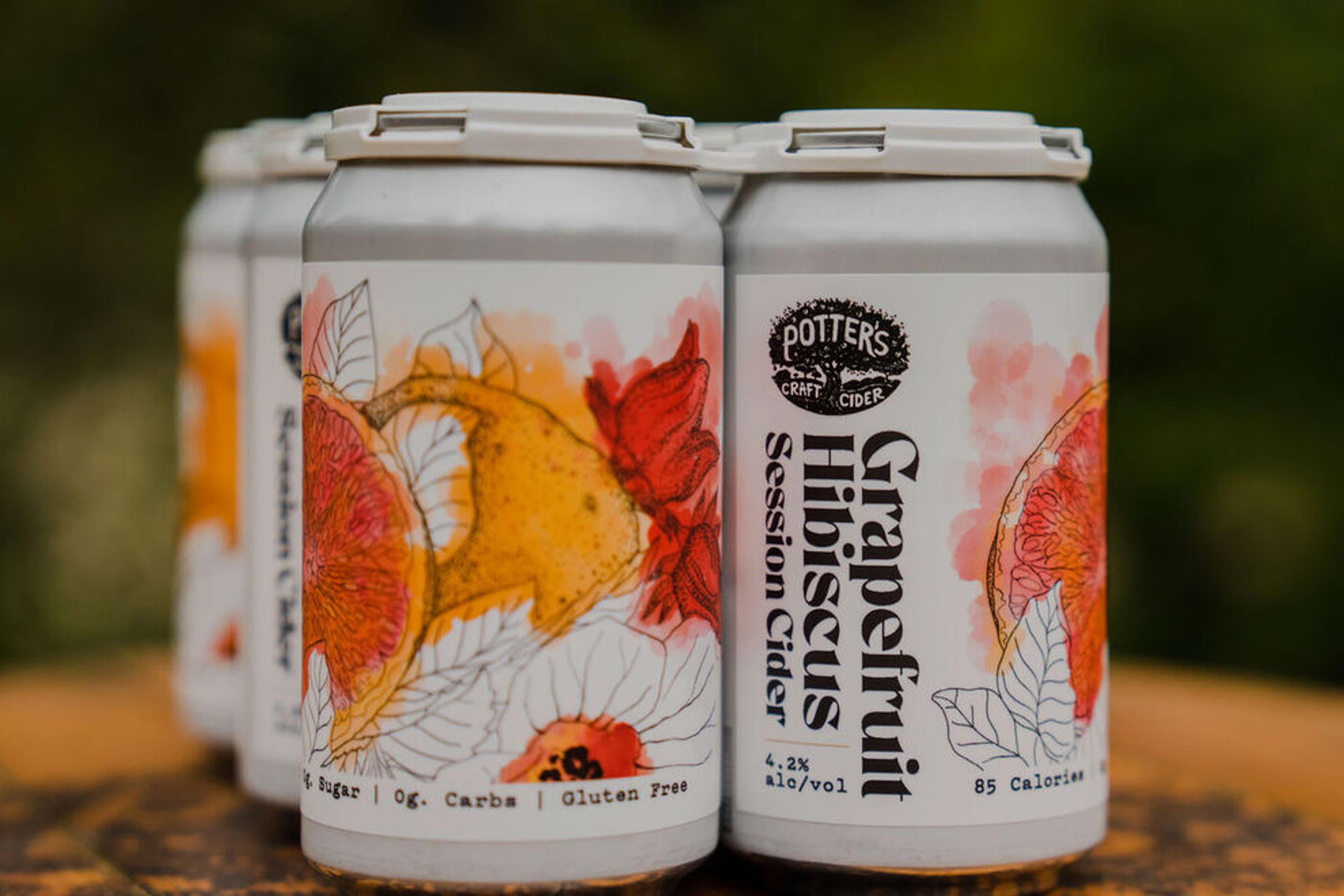 Grapefruit Hibiscus Session Cider - Potter's Craft Cider