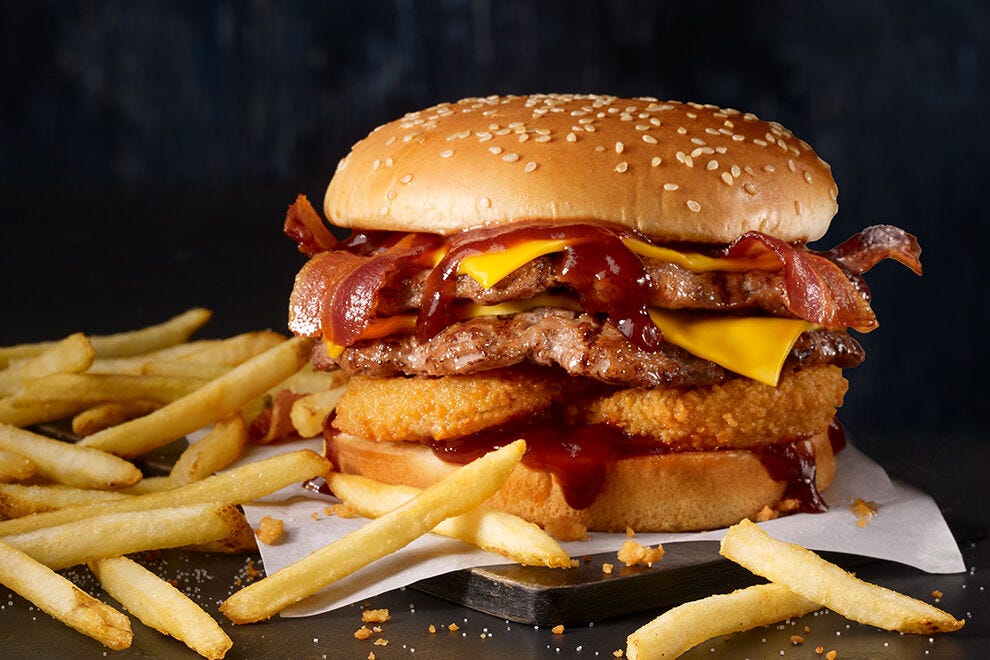 Double Western Bacon Cheeseburger - Carl's Jr.