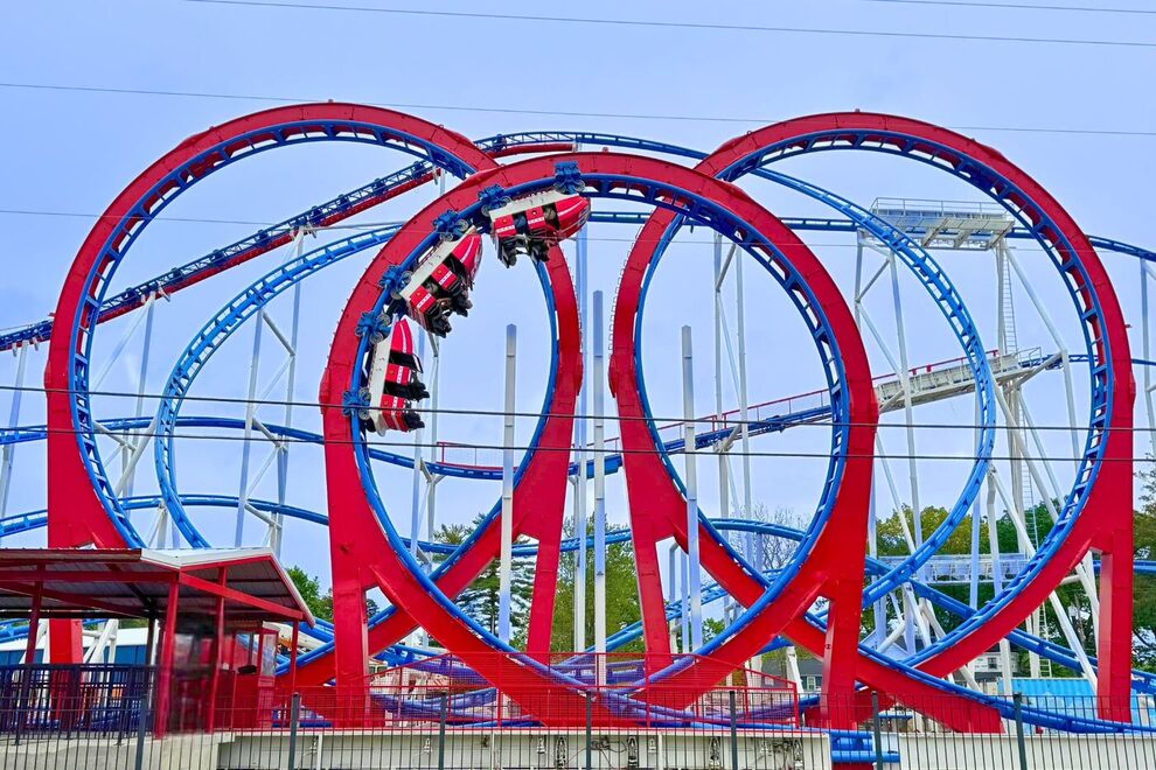 All American Triple Loop at Indiana Beach Amusement and Water Park