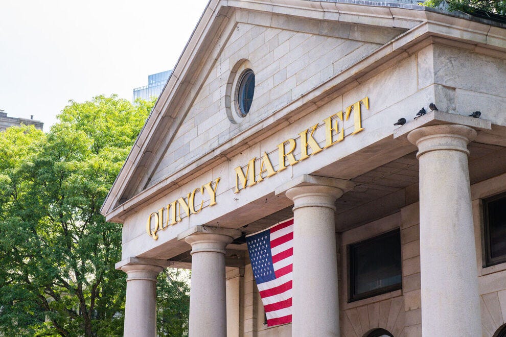 Quincy Market in Faneuil Hall Marketplace