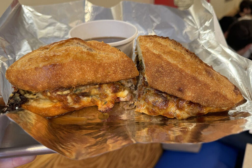 Is the viral Salt Hank French dip sandwich worth the price and wait?