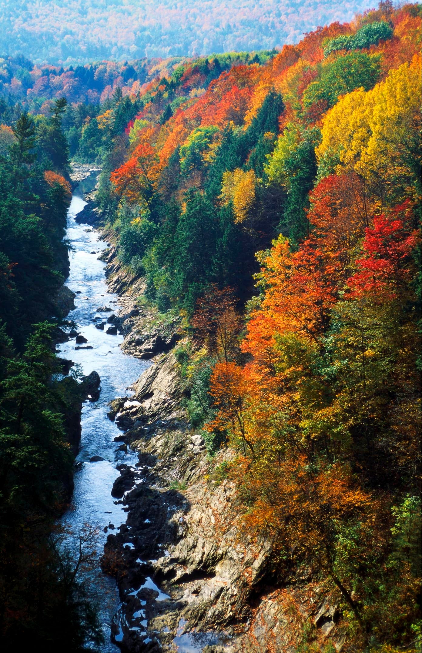 Photography Color Art & Collectibles Vermont Fog Over Quechee Gorge ...